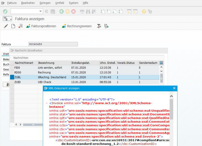 Eine XRechnung ganz einfach im SAP erstellen und direkt versenden ...
